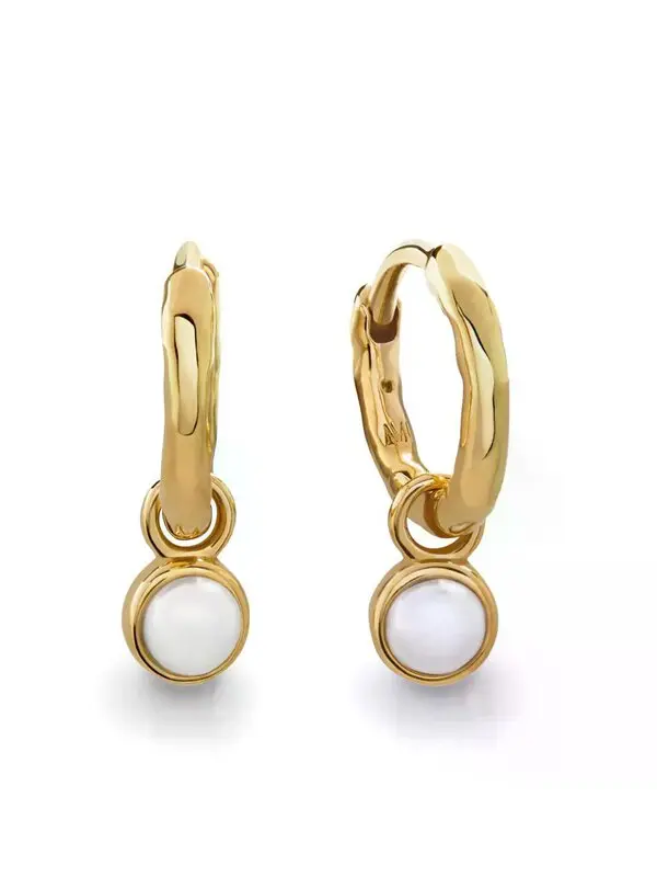 Monica Vinader Mini Siren Hoop Earrings - Gold