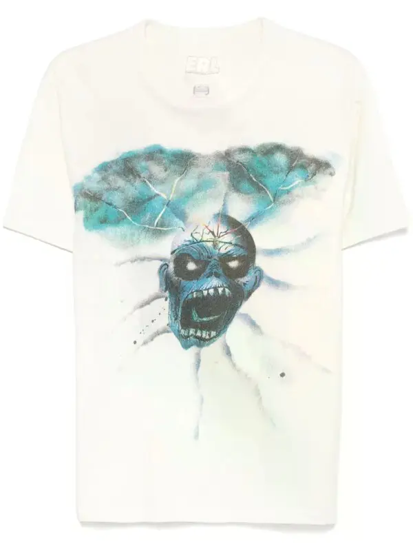 ERL Skull T-shirt - Neutrals