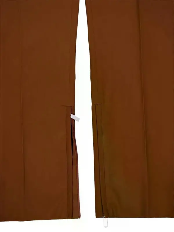 Off-White Cotton Straight-leg Trousers - Brown
