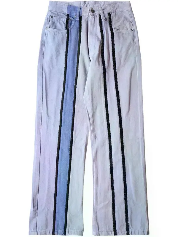 GLASS CYPRESS Striped Jeans - Purple
