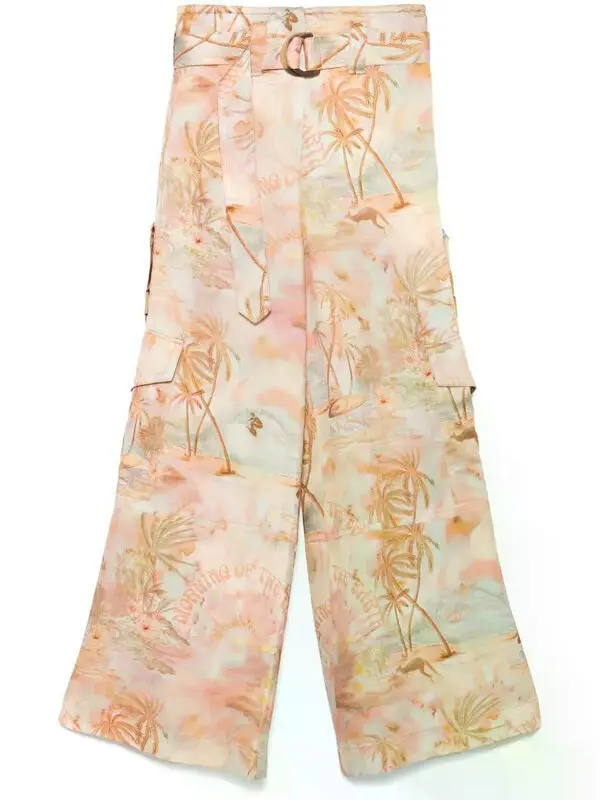 Zimmermann Illuminate Cargo Trousers - Orange