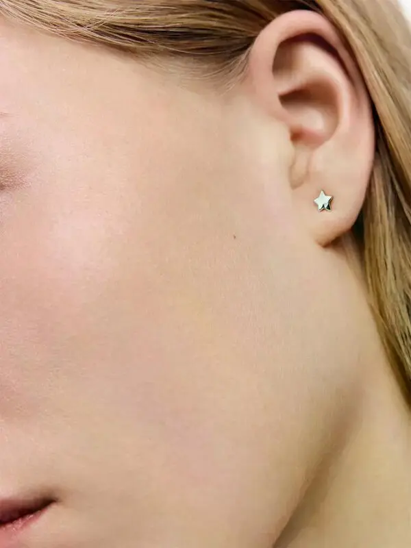 Monica Vinader Star Stud Earrings - Silver