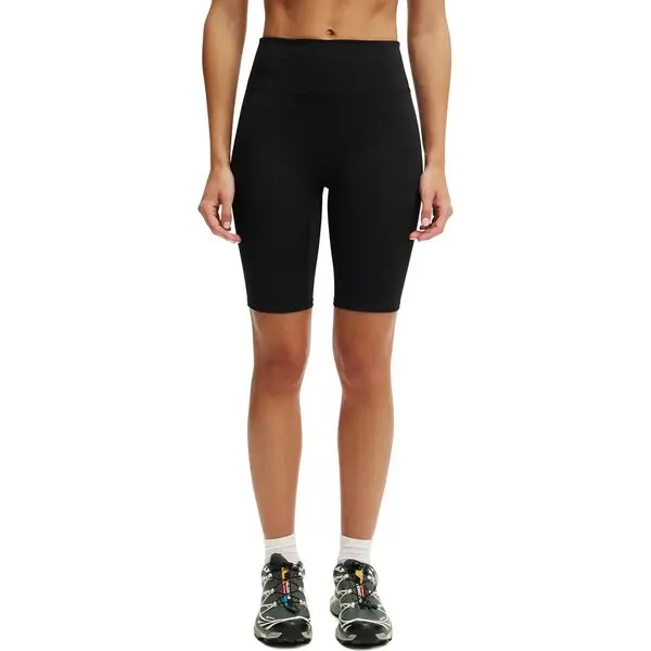 Cotton:on Active Bondi Everyday Mid-length Bike Shorts - Black