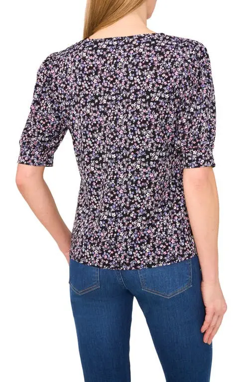 CECE DUPRAZ Floral Print Top