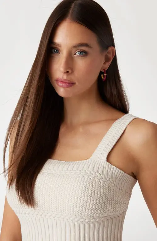 Guess Erynn Mix Stitch Crop Sweater Tank