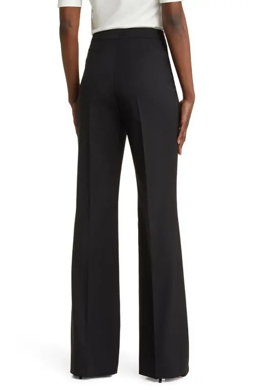 BOSS Tuleah Flare Wool Trousers - Black