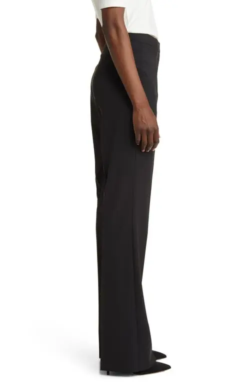 BOSS Tuleah Flare Wool Trousers - Black