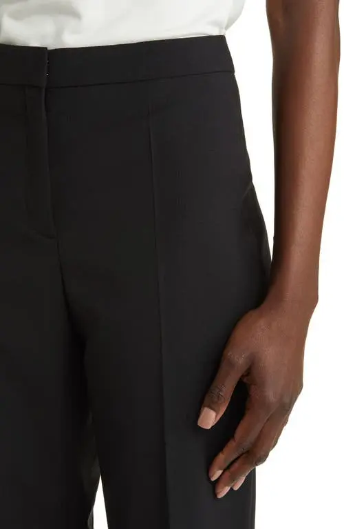 BOSS Tuleah Flare Wool Trousers - Black