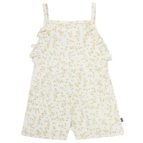MODERN MOMENTS™ BY GERBER Ruffle Short Romper - Ivory Vines