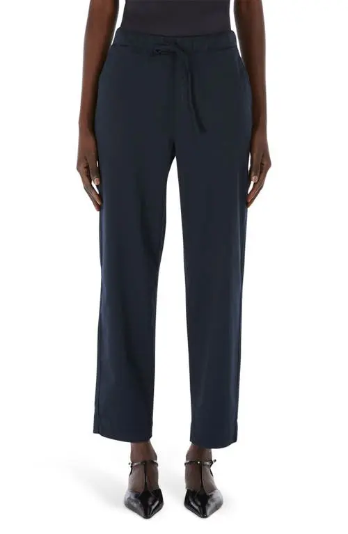 MM BY MAX MARA Mm Mara Stretch Cotton Ankle Pants - Navy