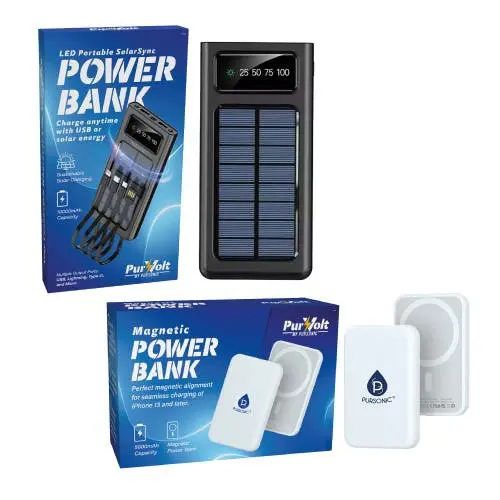 PURSONIC Power-on-the-go Travel Charging Set - Multicolor