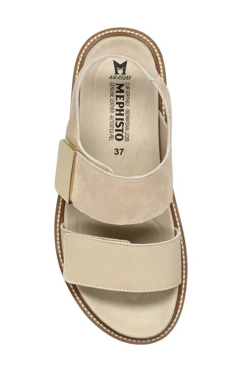 Mephisto Violane Platform Sandals - Light Sand