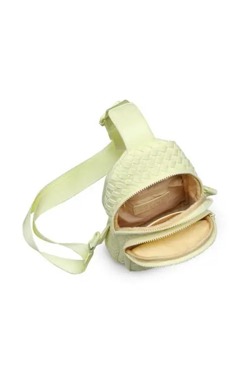 SOL AND SELENE Beyond The Horizon Woven Neoprene Sling Backpack - Butter