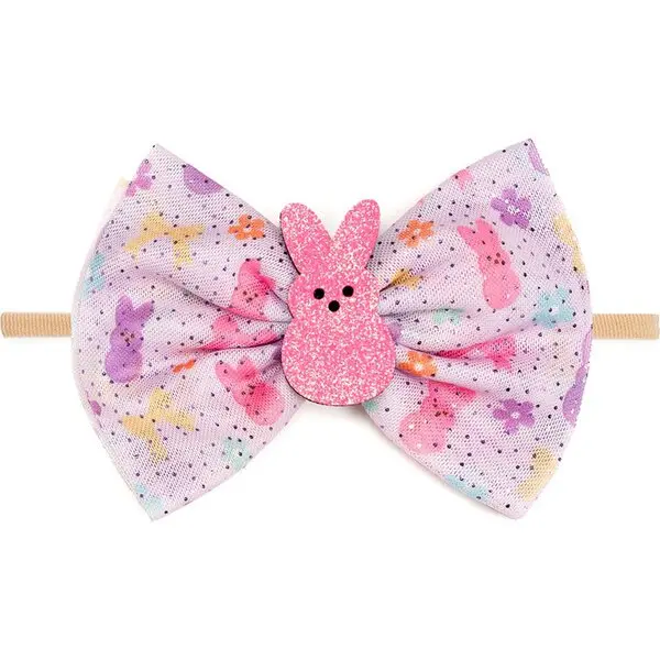 SWEET WINK Easter Bunny Tulle Bow Baby Headband - Lavender