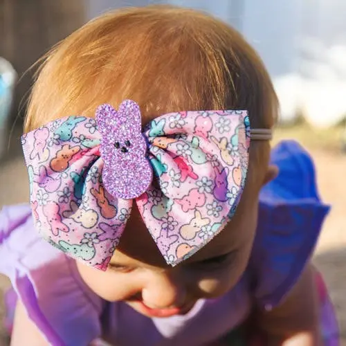 SWEET WINK Easter Peeps Bow Headband