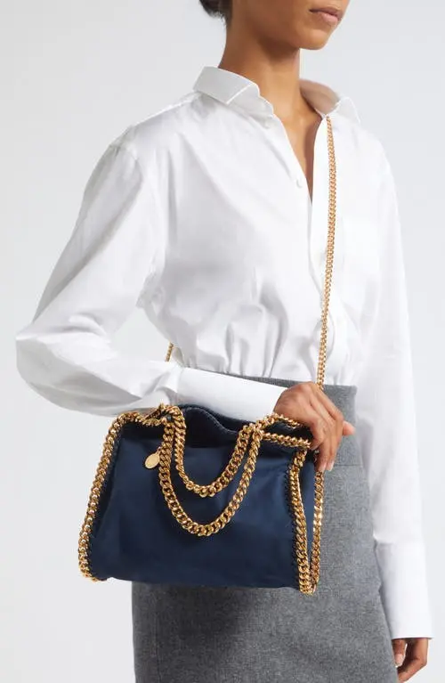 Stella McCartney Mini Falabella Crossbody Bag - Navy