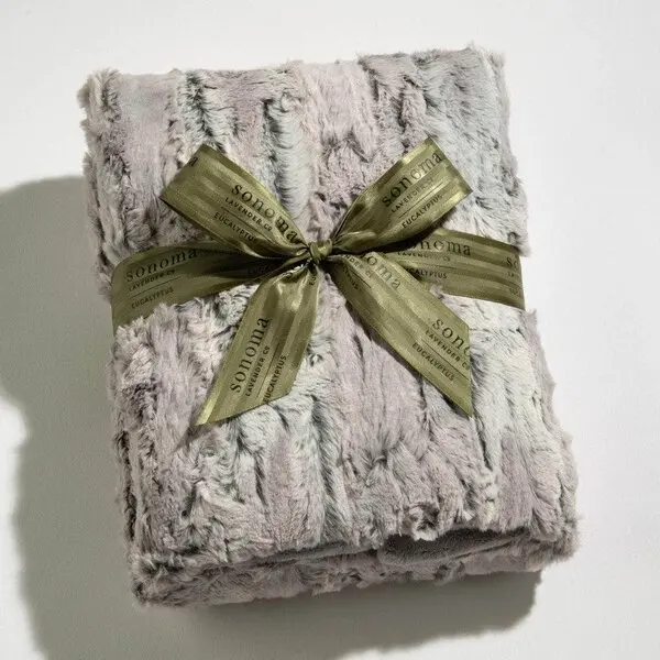 SONOMA LAVENDER Eucalyptus Spa Blankie - Silver Fox