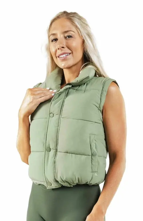 VITALITY Convertible Puffer - Matcha