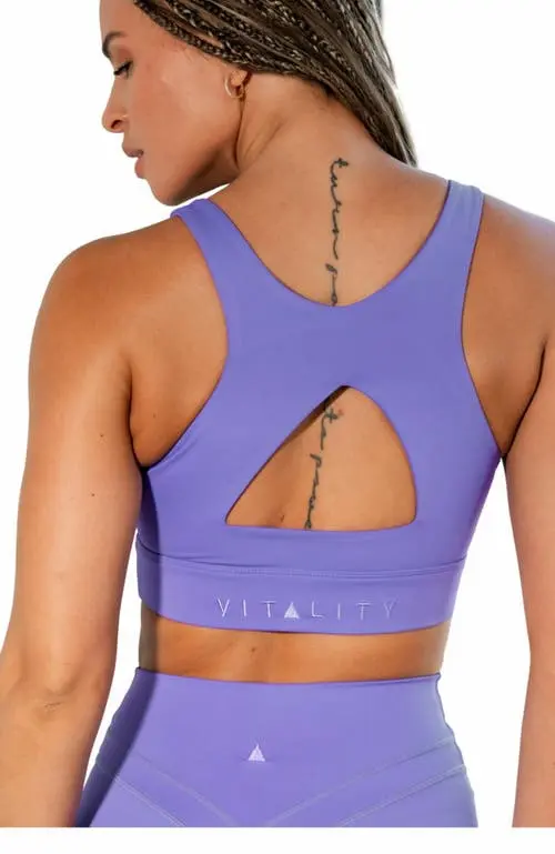 VITALITY Pulse Keyhole Longline Tank Top - Neon Lilac