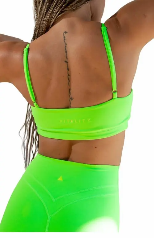 VITALITY Pulse Bandeau Bra - Neon Green