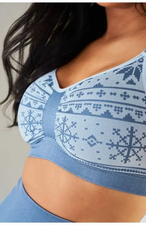 VITALITY Baselayer Cinch Bra - Morning Frost