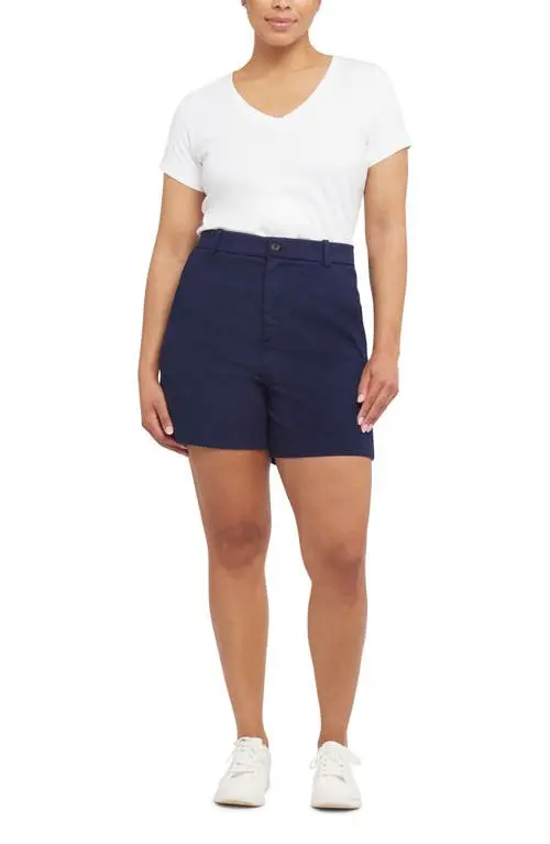 Spanx Super Smooth™ Stretch Twill Shorts - Timeless Navy