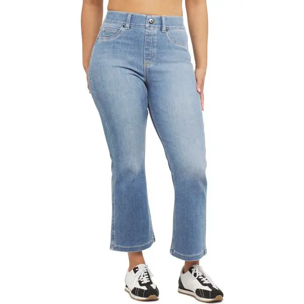 Spanx Everywear Kick Flare Jeans - Stonewashed Blue