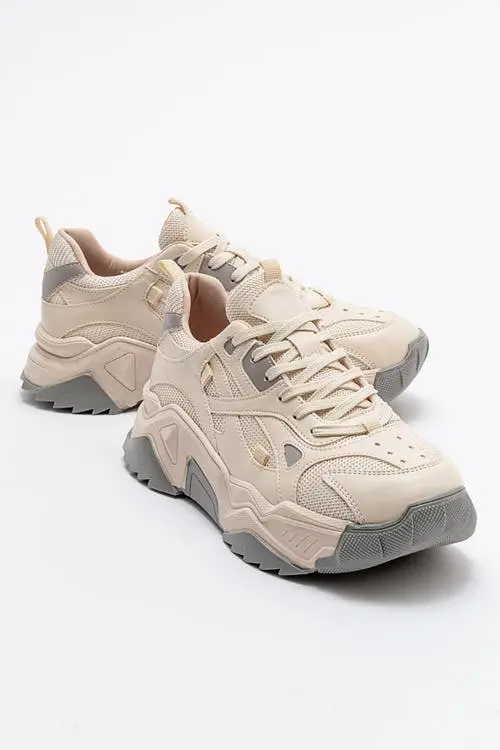 PROLOGUE SHOES Loretta Platform Sneakers - Ecru