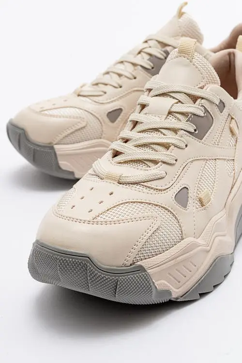 PROLOGUE SHOES Loretta Platform Sneakers - Ecru
