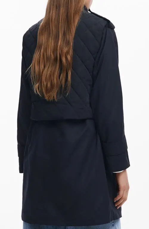 Desigual 2-in-1 Coat With Detachable Vest And Removable Hood