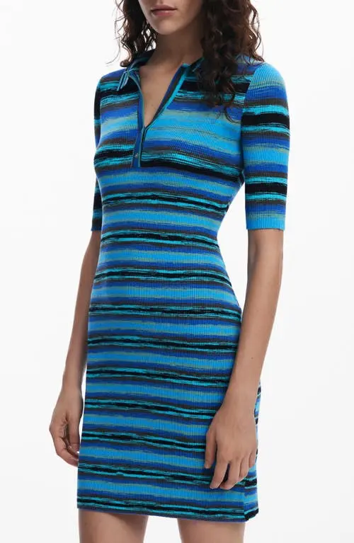 Desigual Variegated Stripe Sweater Dress