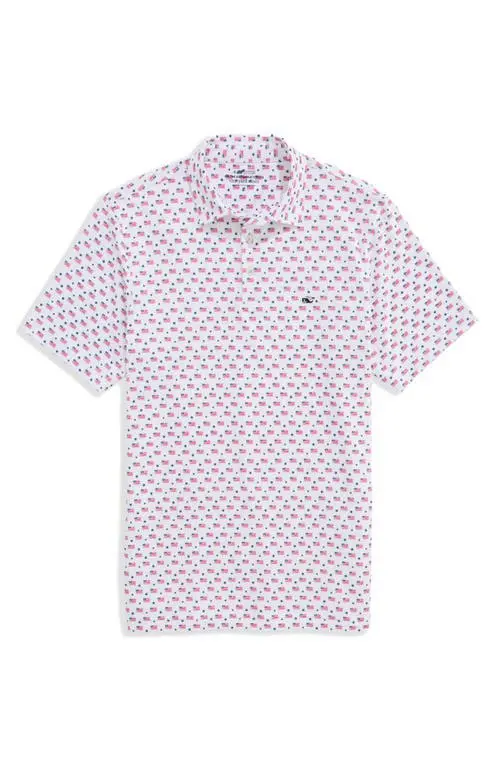 Vineyard Vines Sankaty Performance Polo - White