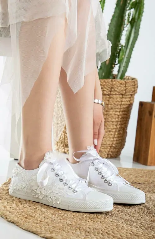 FOREVER & ALWAYS SHOES Peyton Bridal Sneakers