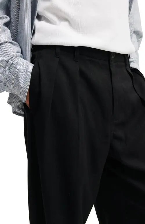 COTTON ON Super Baggy Pleated Pant - Black