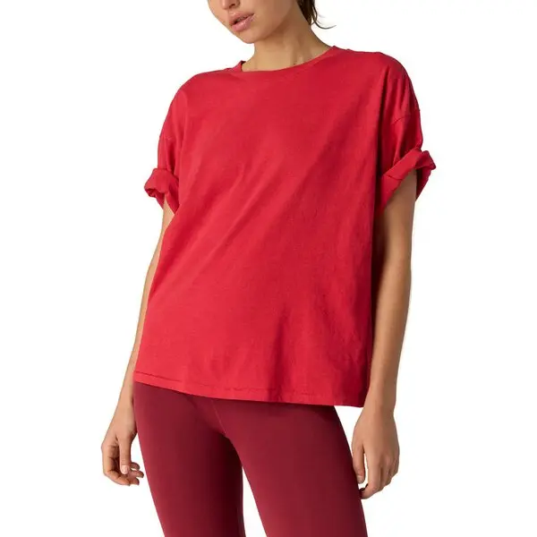 Free People Tackle Cotton T-shirt - Candy Apple