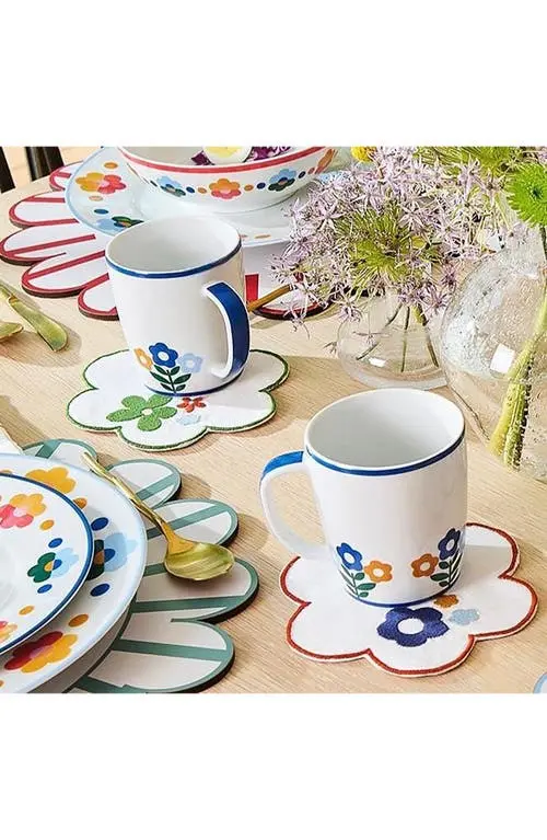 MISETTE Set Of 4 Floral Mugs