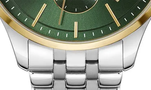 BOSS Avery Chronograph Bracelet Watch - Silver/green