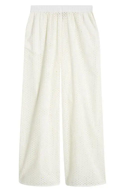 Solid & Striped The Delaney Open Knit Cotton Cover-up Pants