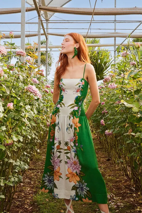 knee length dresses for ladies Nocturne Bloom Midi Dress Xs main image 0