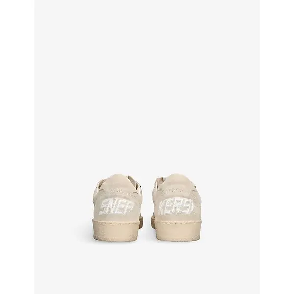 GOLDEN GOOSE Ball Star Star-embroidered Suede Low-top Trainers - Beige