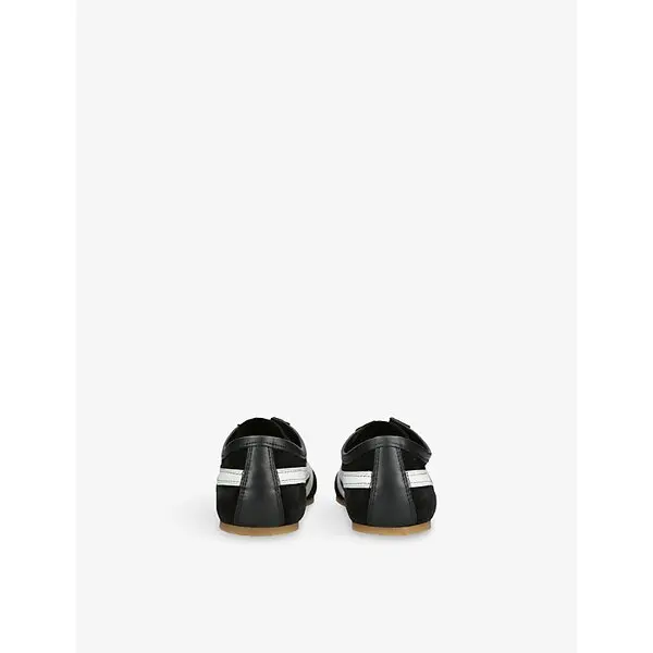 Dries Van Noten Stripe-embroidered Low-top Trainers - Black