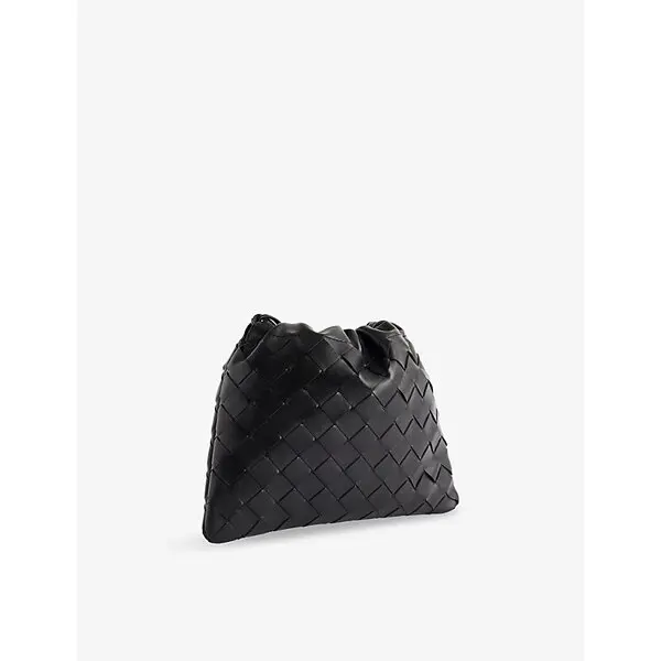 Bottega Veneta Small Leather Cross-body Bag - Black-gold