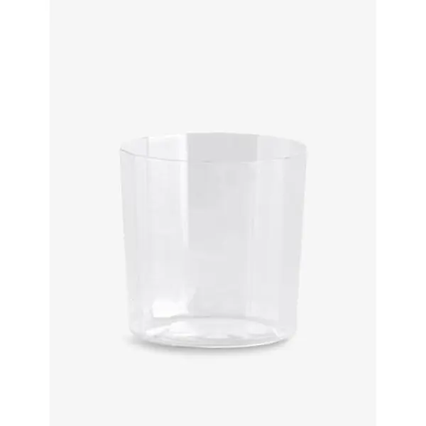 HAY Angle Wide Faceted Drinking Glass 7.5cm - Clear