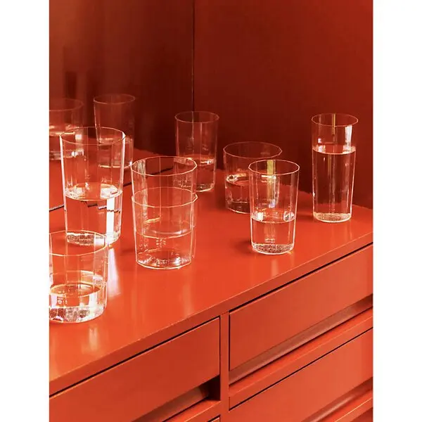 HAY Angle Wide Faceted Drinking Glass 7.5cm