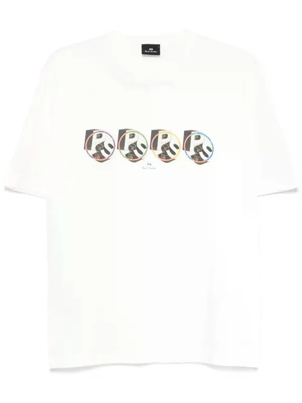Paul Smith Ps Circle-logo-print T-shirt - White