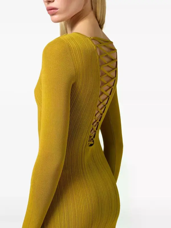 Elisabetta Franchi Lace-detail Mini Dress