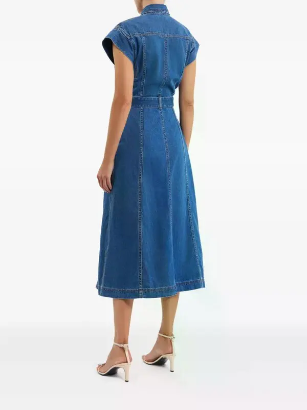 Rebecca Vallance Belted Waist Shirt Dress