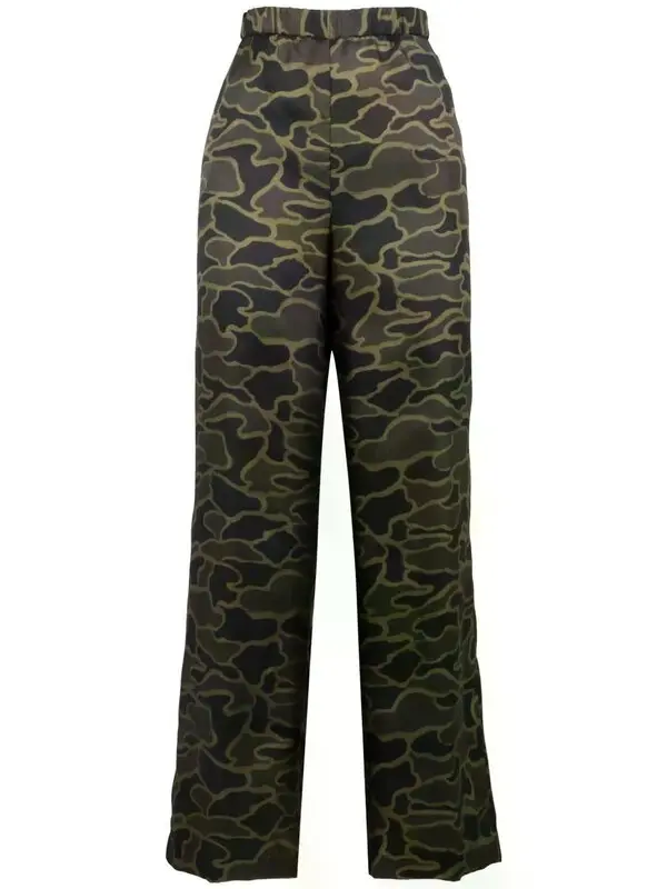 Aspesi Camouflage-pattern Trousers - Black