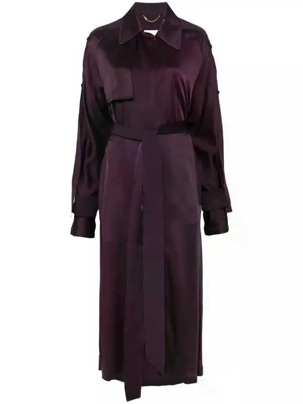 Victoria Beckham Satin Trench Coat