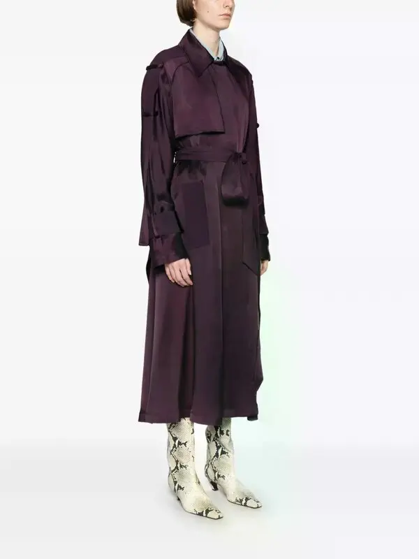 Victoria Beckham Satin Trench Coat